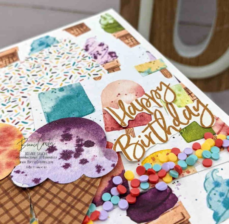 Ice Cream sprinkles - Bonnie Sanche - Stampin' Up! Demonstrator