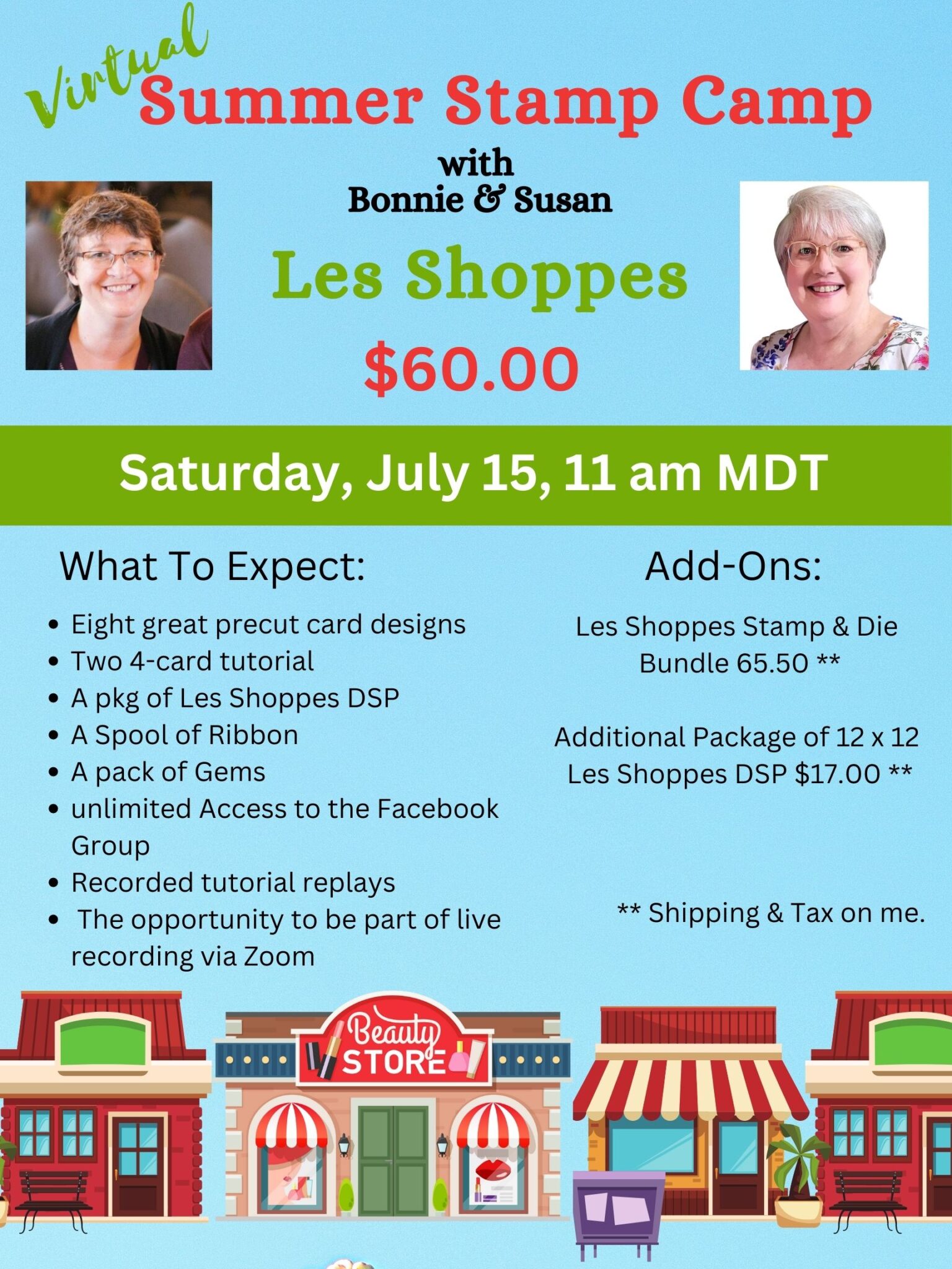 Sweet & Simple card featuring "Les Shoppes" - Bonnie Sanche - Stampin ...