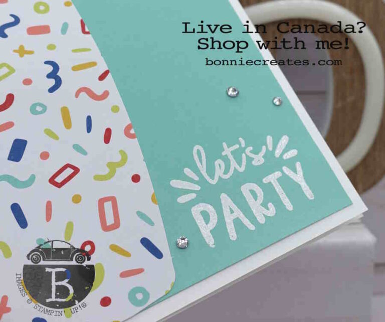 Turn the Confetti Birthday kit's envelopes into cards - Bonnie Sanche ...