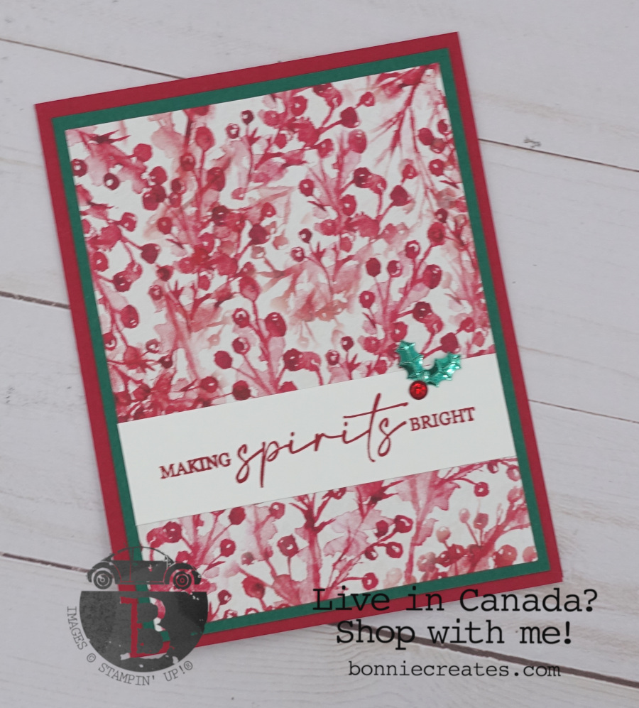 Joy of Noel spirits bright 2 - Bonnie Sanche - Stampin' Up! Demonstrator