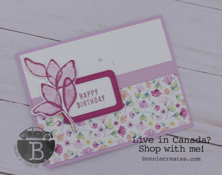 Quick and Easy Translucent Florals Birthday Card - Bonnie Sanche ...