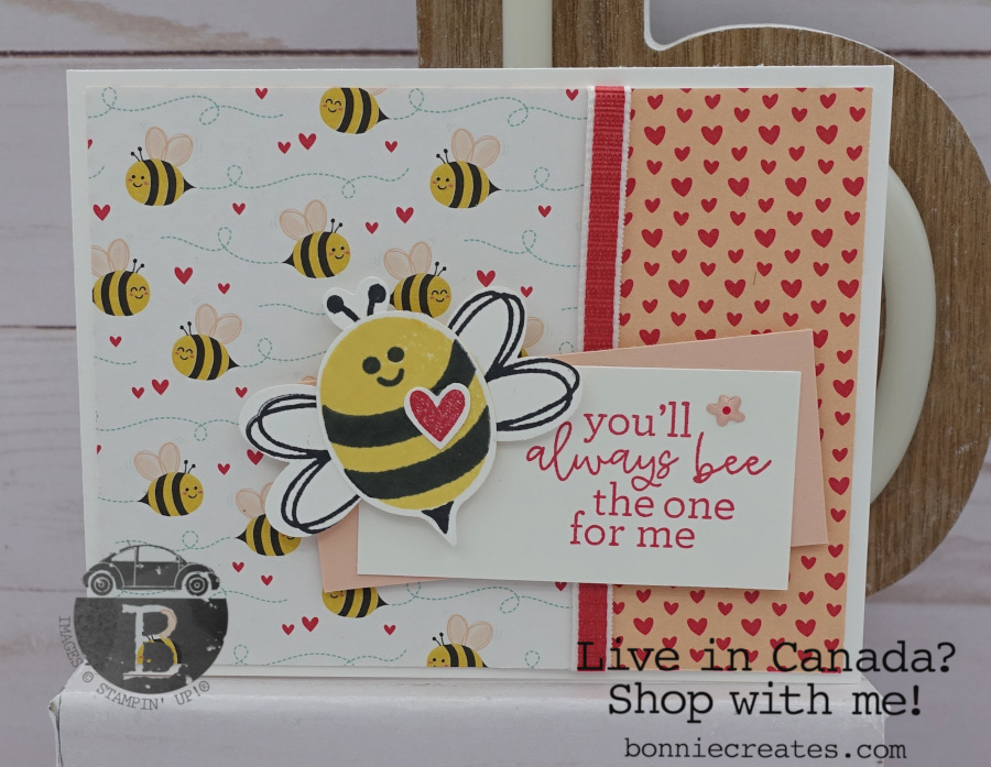 Bee My Valentine always bee the one - Bonnie Sanche - Stampin' Up ...